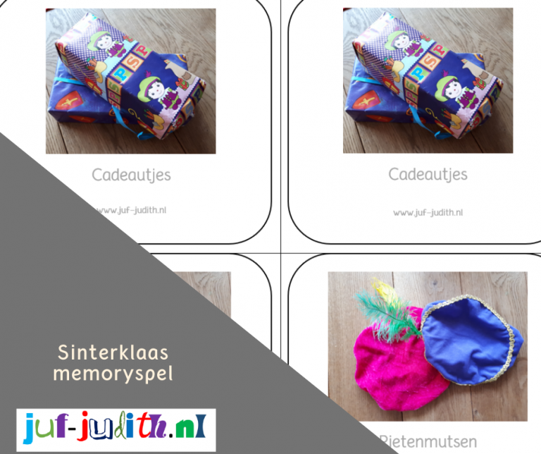 Memoryspel Sinterklaas - Juf-Judith.nl