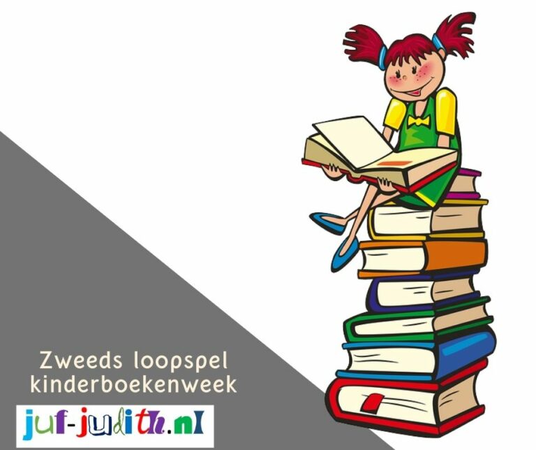 Zweeds loopspel - Kinderboekenweek - Juf-Judith.nl