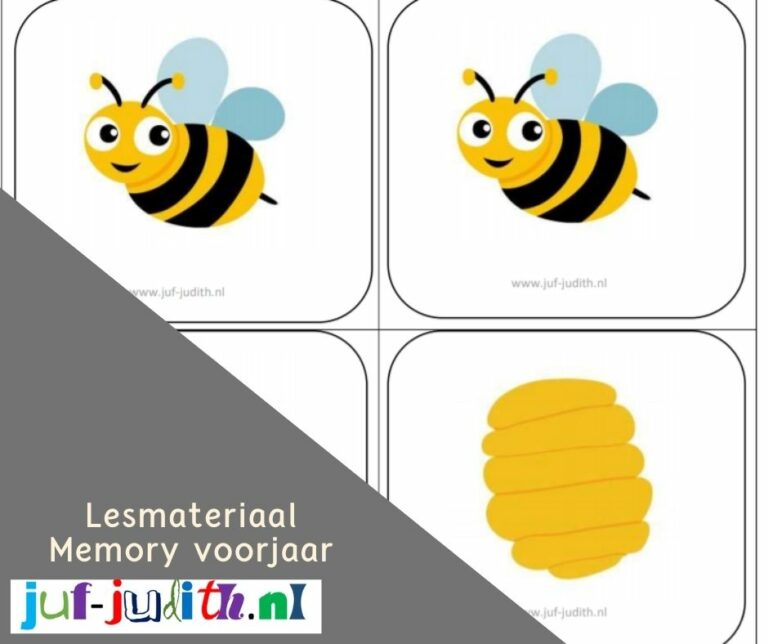 Memory voorjaar - Juf-Judith.nl